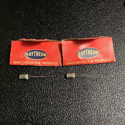 Raytheon NOS CK722 Germanium Transistor Pair Fuzz Treble | Reverb