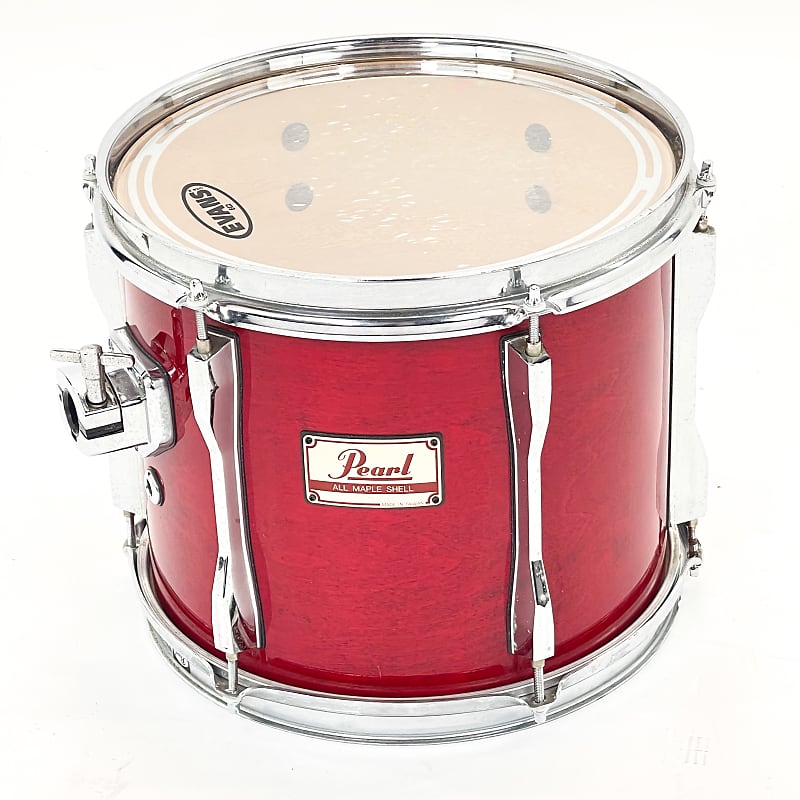 Pearl MLX 10x12 12" Tom All Maple Shell 1990s - Sequoia Red | Reverb