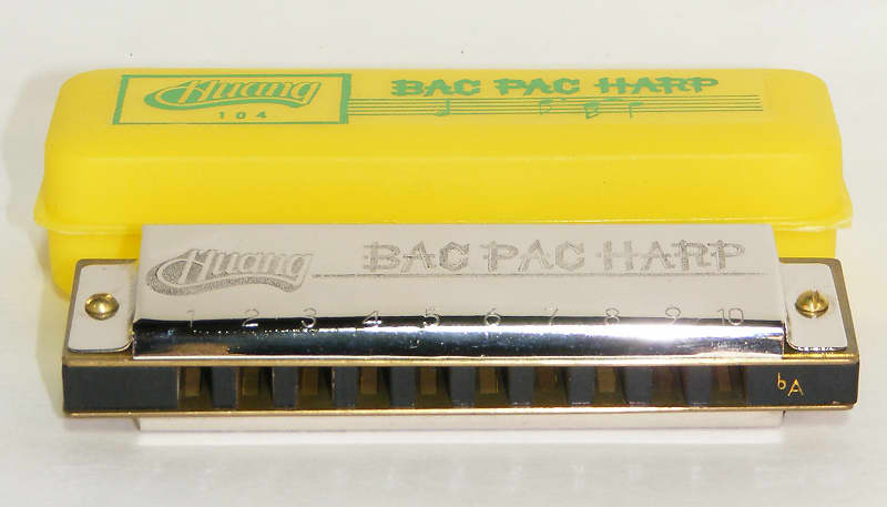 Huang Bac Pac 10 Hole Diatonic Harmonica with Case - Key Of | Reverb
