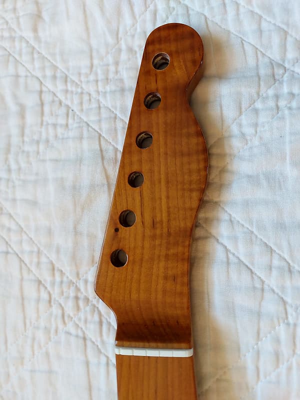 Unbranded tele neck roasted maple 2020s - Gloss | Reverb