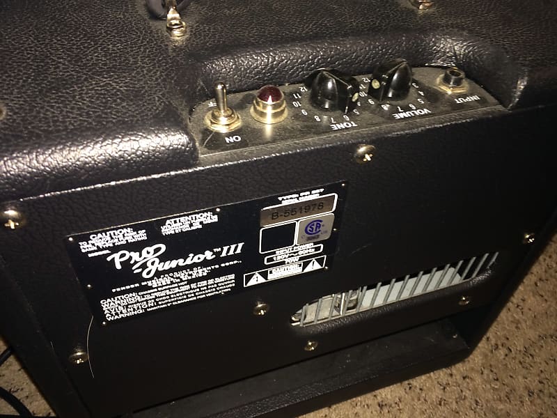 Fender Pro Junior III 2013 Black/Silver | Reverb