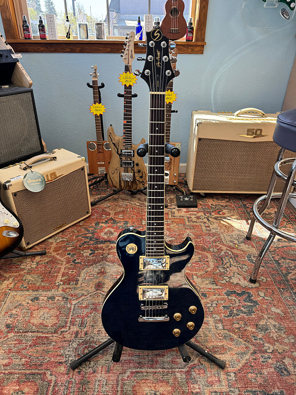 Samick Greg Bennett Avion Singlecut 2000's - Blue | Reverb