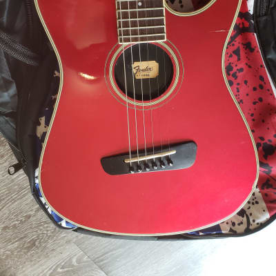 Fender Santa Rosa - Candy Apple red with new gig bag rare MIJ | Reverb