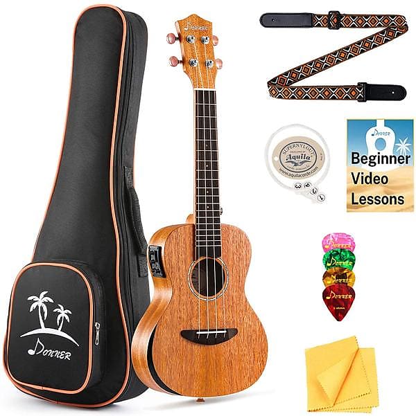26 inch Electro Acoustic Electric Tenor Ukulele Built-in | Reverb
