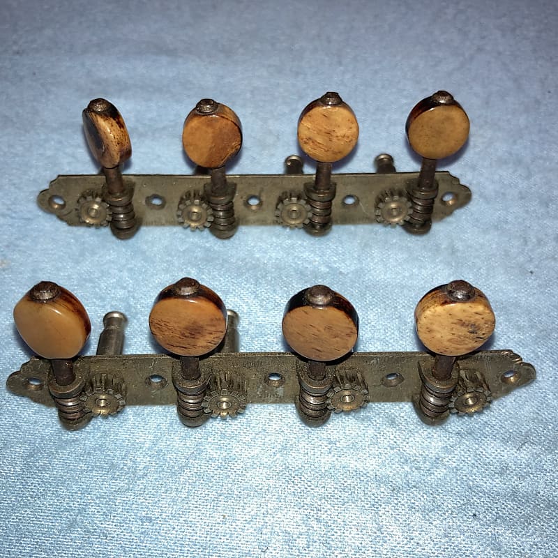 Mandolin Tuners Late 1800s Wooden buttons | Reverb