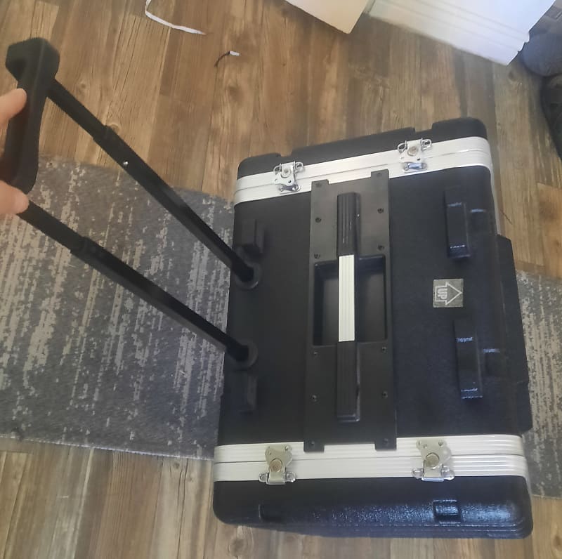 Rolling 8U Rack Case + 2U Drawer & 4 Blank Panel Covers | Reverb