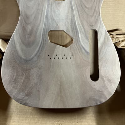 Saylor Double Cut Walnut Burl/Alder Telecaster Body | Reverb