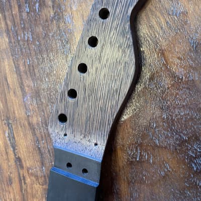 Warmoth Wenge Neck w/ Ebony Fretboard. Strat Heel w/ Tele | Reverb