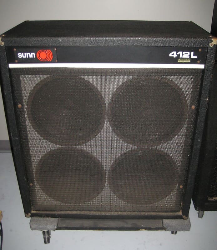 vintage Sunn Model 412L guitar cabinet, cab | Reverb