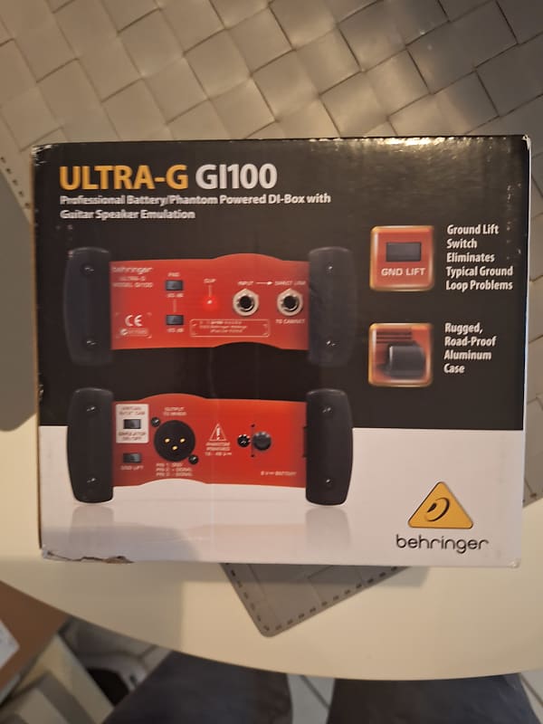 Behringer Ultra GI 100 DI box 2023 - Red | Reverb
