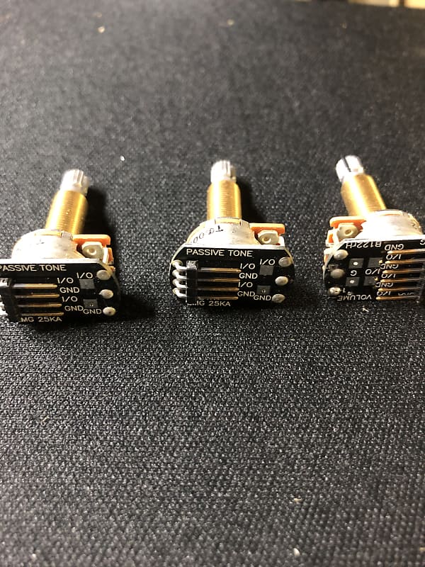 Emg EMG tone/volume pots solderless 25K from | Reverb