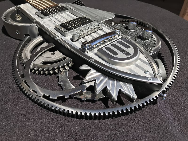 Handmade Unique Custom Steel Steampunk Metal Art Guitar | Reverb