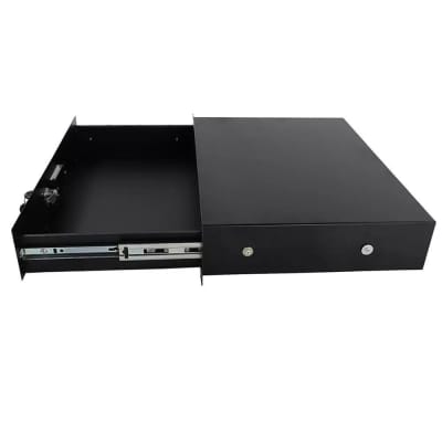 19 Inch Rack Mount 2U Locking Drawer Audio Dj Server Rack | Reverb