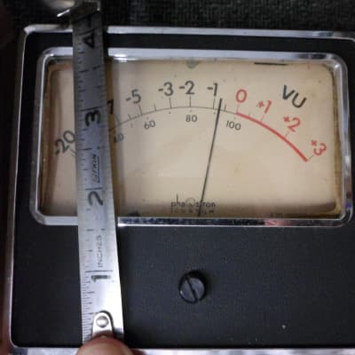 Vintage Phastron Large scale VU meter in excellent condition | Reverb