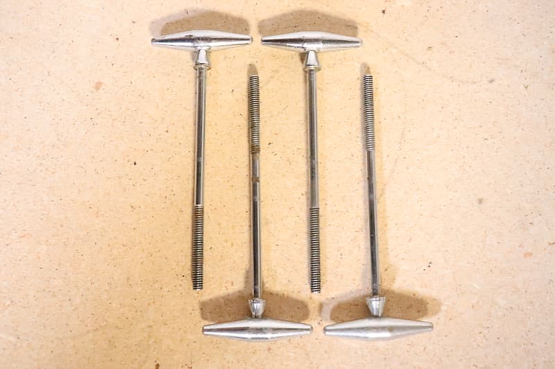 Slingerland Torpedo 5" Chrome T Rods 4pk Vintage 1960's | Reverb UK