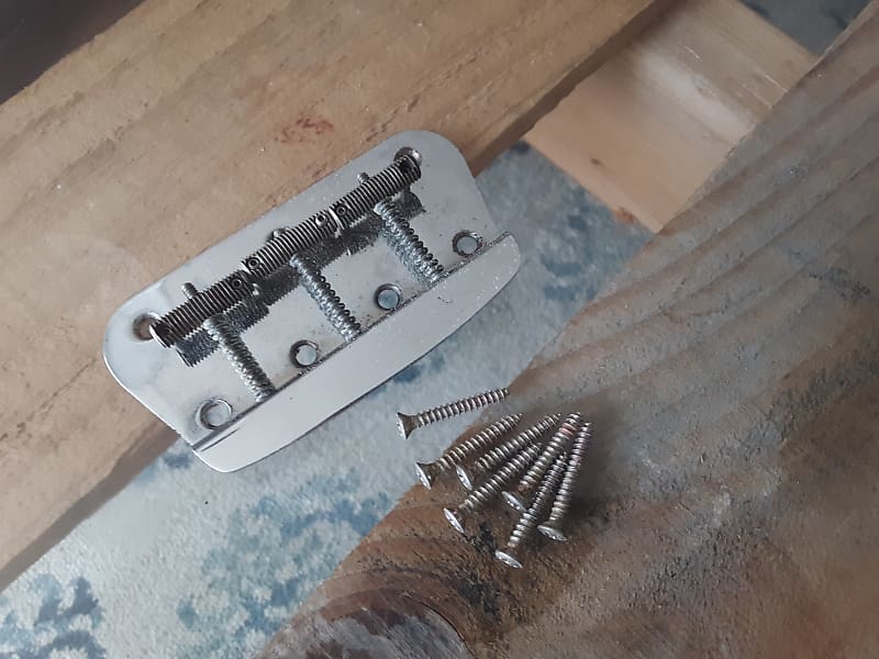 1960s vintage Fender Musicmaster Duo Sonic guitar bridge | Reverb