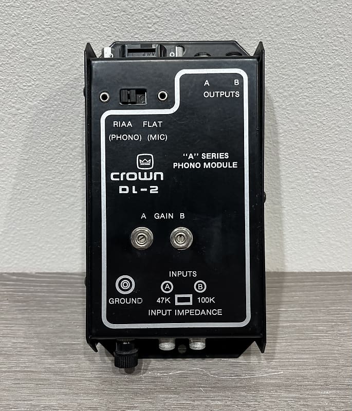 Crown DL-2 Preamp & Controller w/ DL2 Power Supply and Phono | Reverb