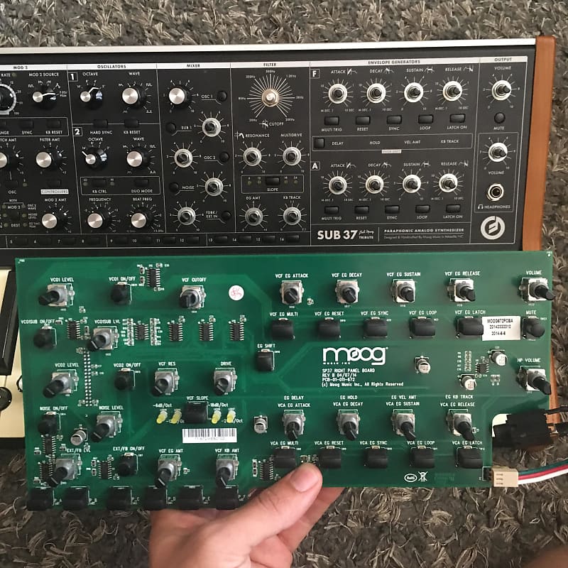Moog Sub37 right panel board | Reverb