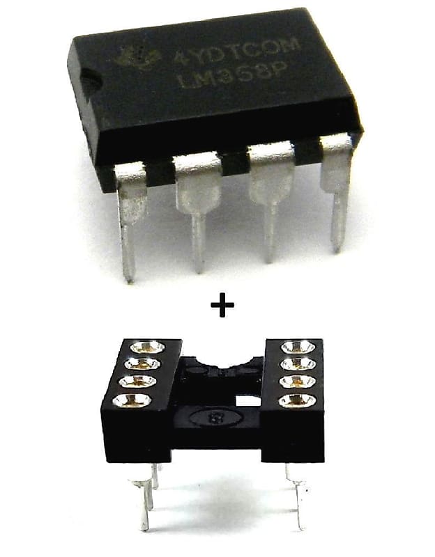 LM358P LM358N + Sockets Dual Operational Amplifier - 10 | Reverb