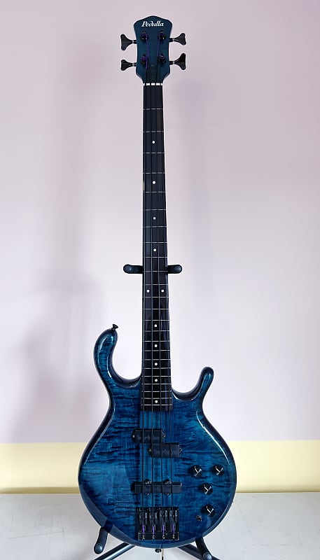 Pedulla Buzz 4 String Fretless Arctic blue 1997 | Reverb