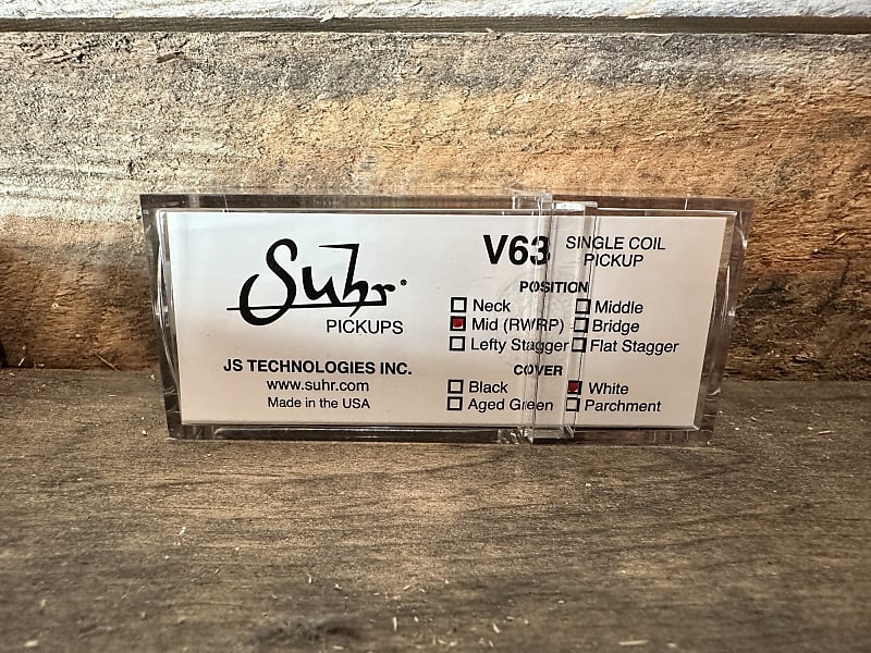 Suhr V63 Single Coil Middle Pickup - White | Reverb