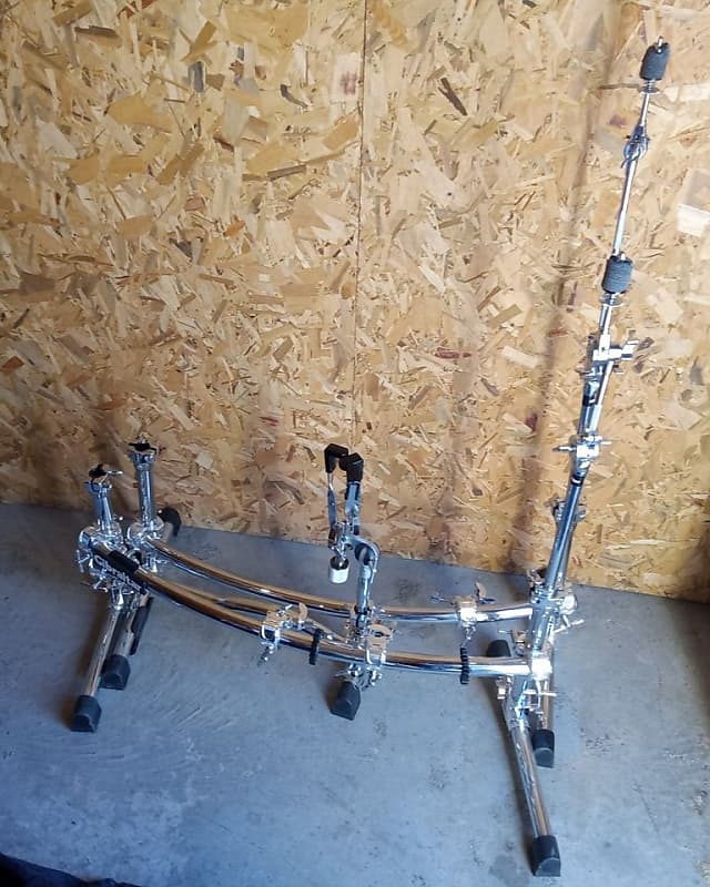 Gibraltar Stealth custom drum rack with tons of extras + | Reverb