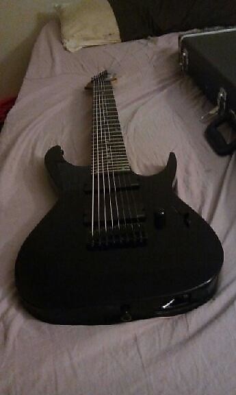Dean rc8x rusty cooley sig. Classic Black 8 string and OHSC | Reverb