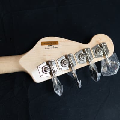 Squier by Fender Paranormal Rascal HH Bass - Shell Pink | Reverb