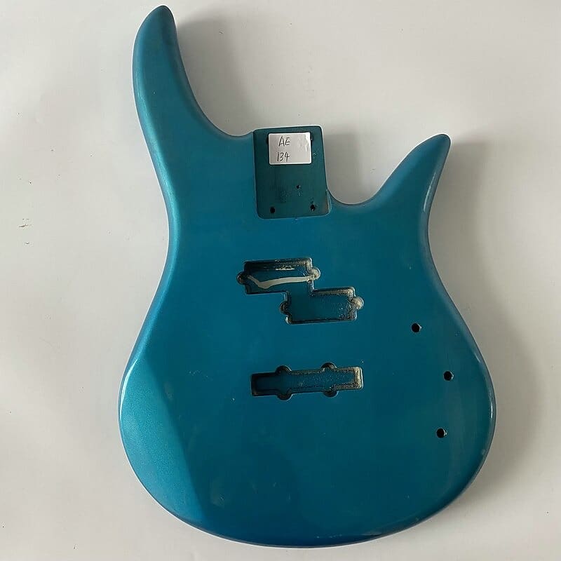 4 String Bass Guitar Blue Color Body Project | Reverb