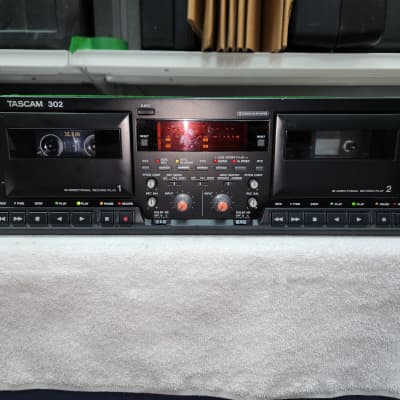 Tascam 302 Dual Cassette Tape Player Recorder Auto Reverse | Reverb