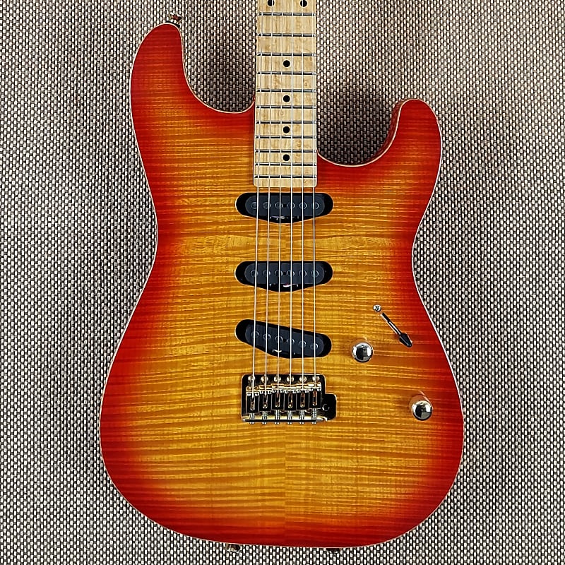 2000 Schecter CET Model USA Custom Shop - FLAMED To Death! - | Reverb