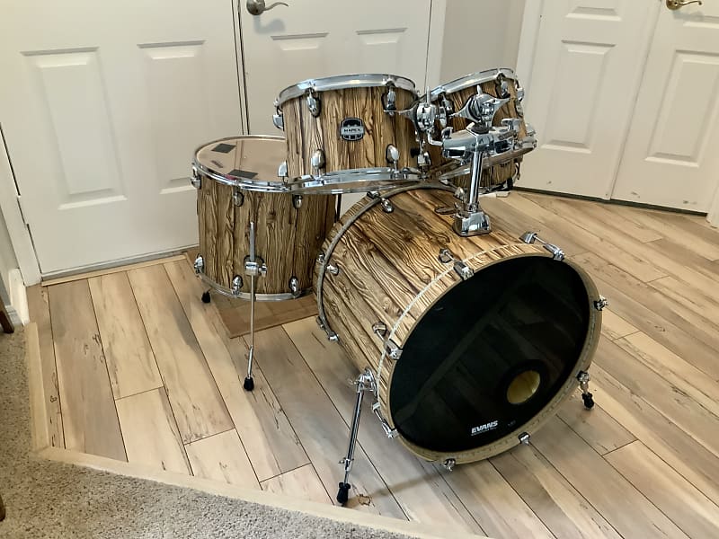 Drum Set 5-Piece Rock Shell Pack with 22” Bass Drum Driftwood | Reverb