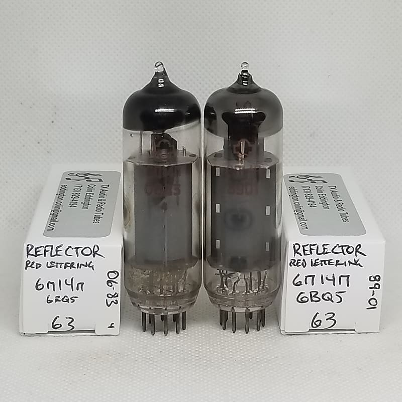 Reflector 6BQ5 Red Lettering Gray Plates Perfectly Matched | Reverb