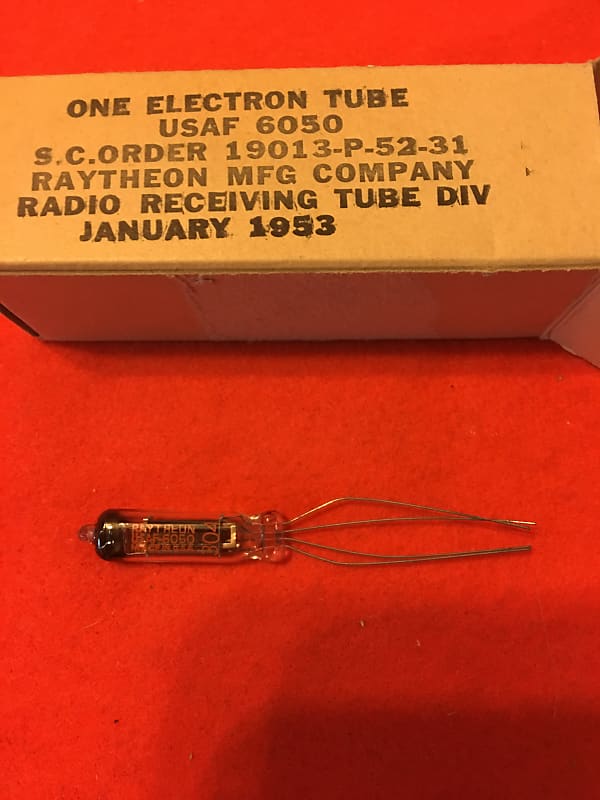 Raytheon USAF 6050 minature vacuum tube 19013-P-52-31 NOS NIB | Reverb