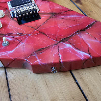 Warmoth Nomad explorer red custom electric guitar | Reverb Australia