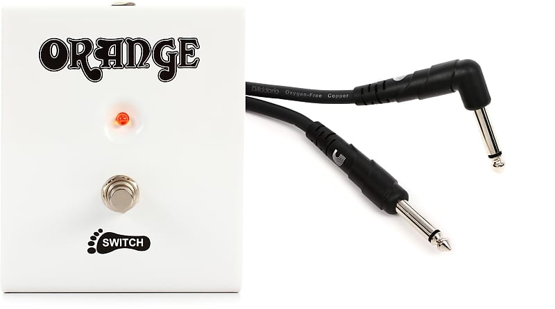 Orange FS-1 Single Button Footswitch Bundle with D'Addario | Reverb