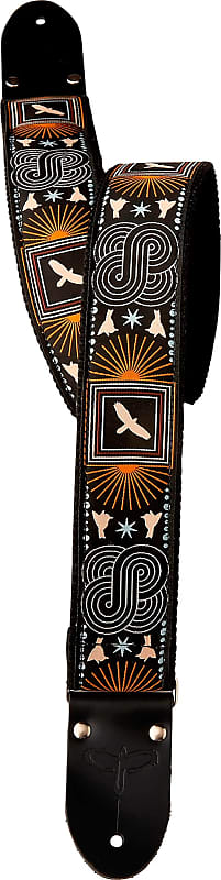 PRS Deluxe Retro Custom Jacquard 2" Guitar Strap, Beige Birds | Reverb