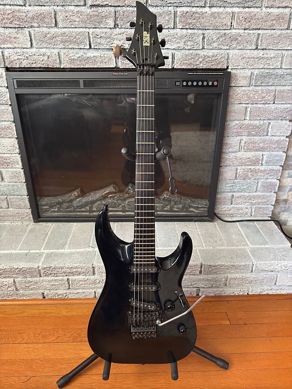 ESP Horizon Technical House Custom Build Early 2000s - Black | Reverb