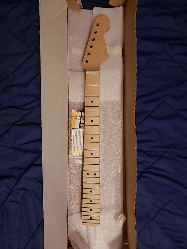 Warmoth Stratocaster Flame Maple Neck - Satin Nitro Finish | Reverb