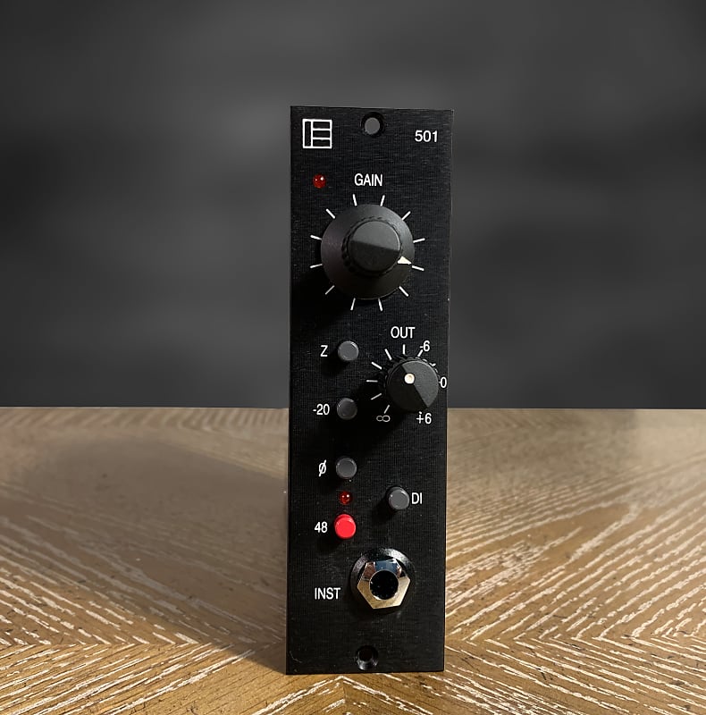 Electrodyne 501 -- Mic Preamp -- 500 Series Module 2021 Black | Reverb