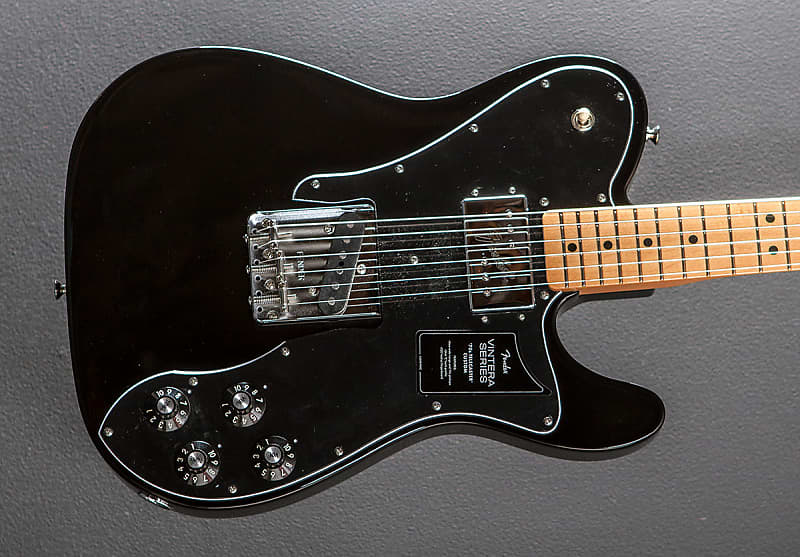 Vintera 70’s Telecaster Custom – Black w/Maple | Reverb