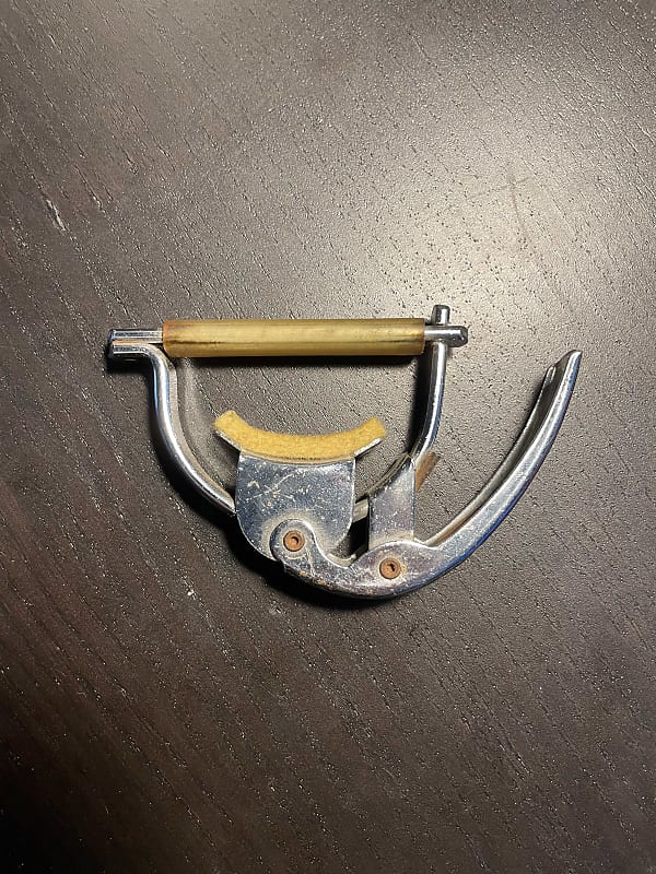 Vintage 1960s Spring Loaded Chrome Capo - Be like Bob Dylan! | Reverb