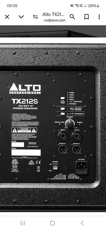 Alto Professional Alto tx12s 2024 - Black | Reverb UK