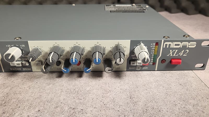 Midas XL42 2-Channel Channel Strip Microphone Preamp + EQ | Reverb