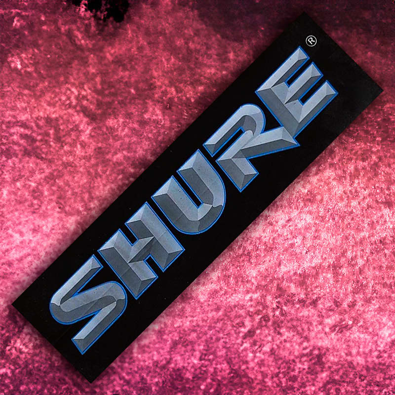 SHURE MICROPHONES STICKER INSANELY RARE LIMITED EDITION CASE | Reverb