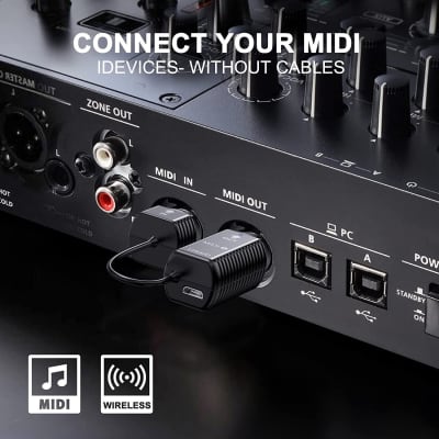 LEKATO Wireless Bluetooth MIDI Adapter Ultra Low Latency 5 | Reverb