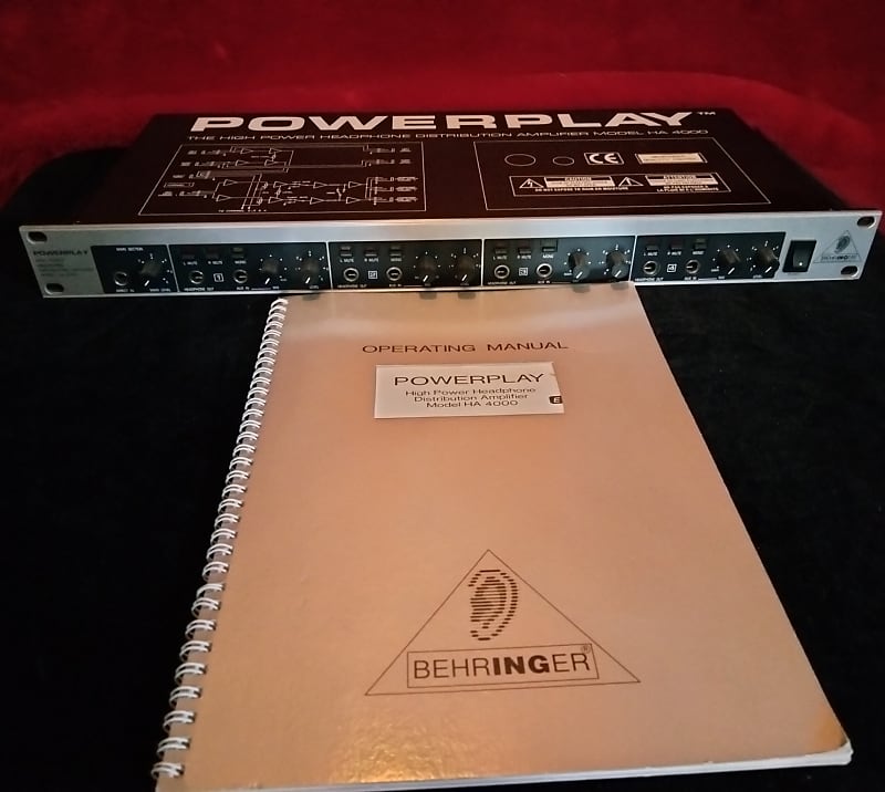 Behringer Powerplay HA4000 4-Channel Headphone Amplifier with | Reverb