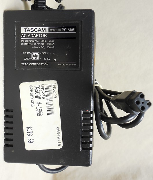 Tascam PS-M15 AC Adapter for M-1508 Mixer | Reverb