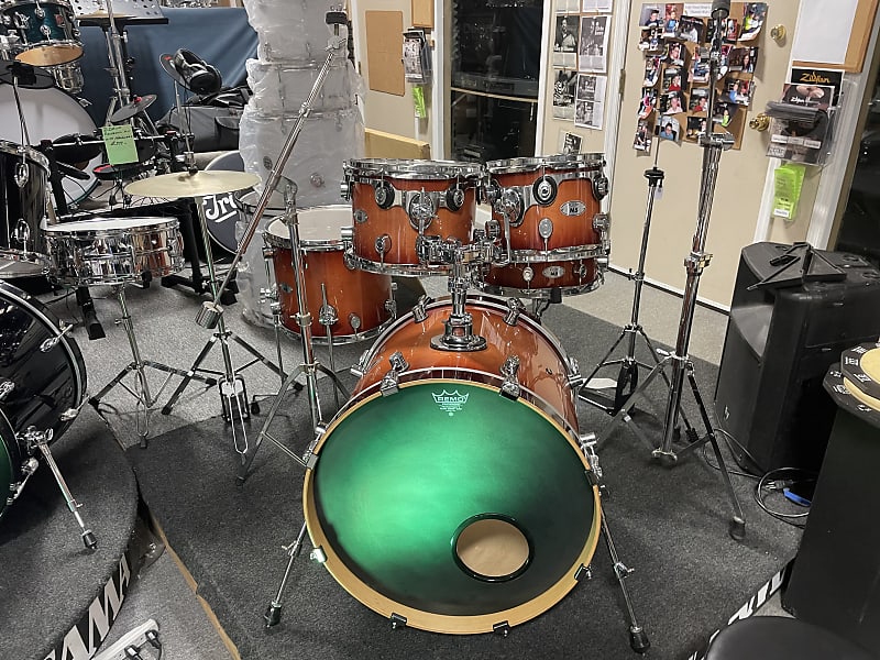 PDP M5 all maple 5 piece drum set/hardware 2018 Sunburst | Reverb