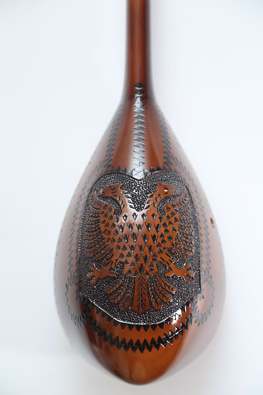 Albania Eagle Flag Carved on a Cifteli Qifteli Full sized Pro | Reverb